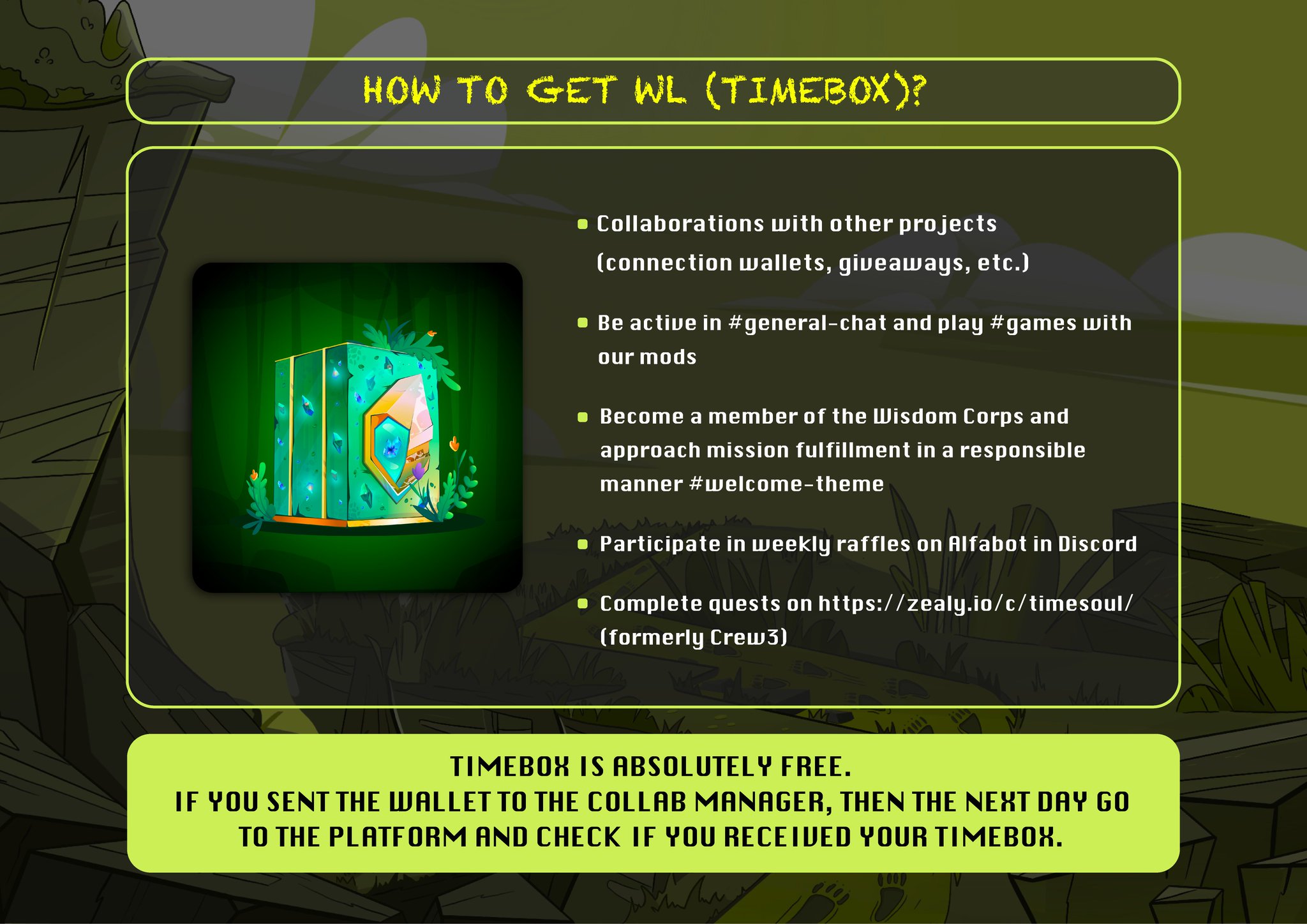 TimeSoul on Twitter: "🛸How to make your TimeBox start getting tickets and win prizes? Step-by ...