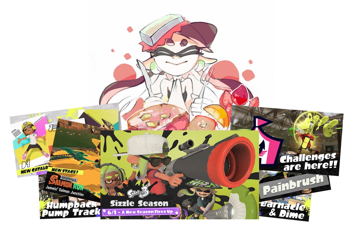 🦑Everything Callie🦑 on Twitter: "We're eatin' GOOD this summer!!! #Splatoon3"