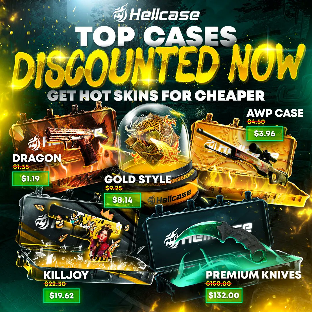 Hellcase 🔥 on Twitter: "Please welcome a new set of discounted cases! Open your favorite Dragon ...