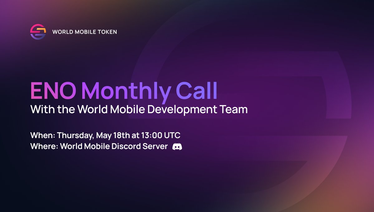 WaveNodes.io | #3 EarthNode | ₩MT WorldMobile on Twitter: "The first monthly ENO virtual meetup! 🥳"