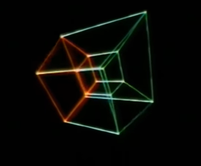 Gaston Giribet on Twitter: "En 1966, Nöll produjo una animación de un hipercubo en 4 dimensiones ...