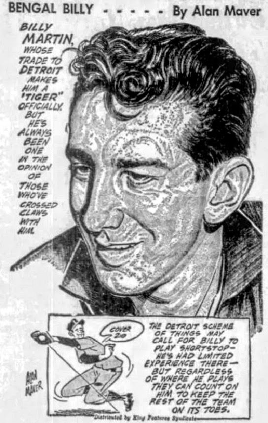 Tom's Old Days on Twitter: "RT @OldRabbleLore: Billy Martin, by Alan Maver, 1955, 1957 & 1976"