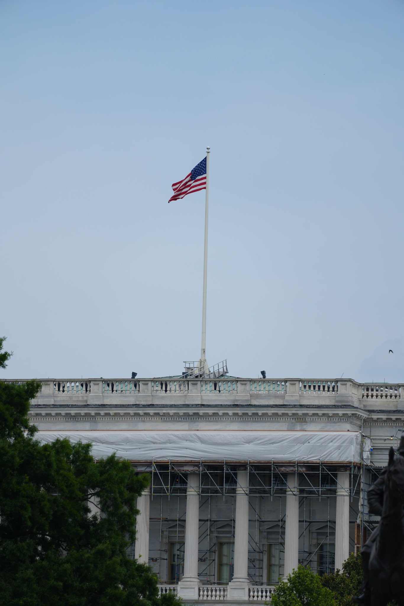 American Flag Us Capitol American Flag Flying Over The U.S. Capitol In