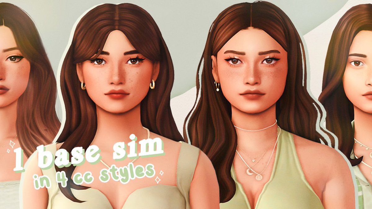 malixa on Twitter: "trying 4 different custom content styles + cc links ♡ the sims 4: create a ...