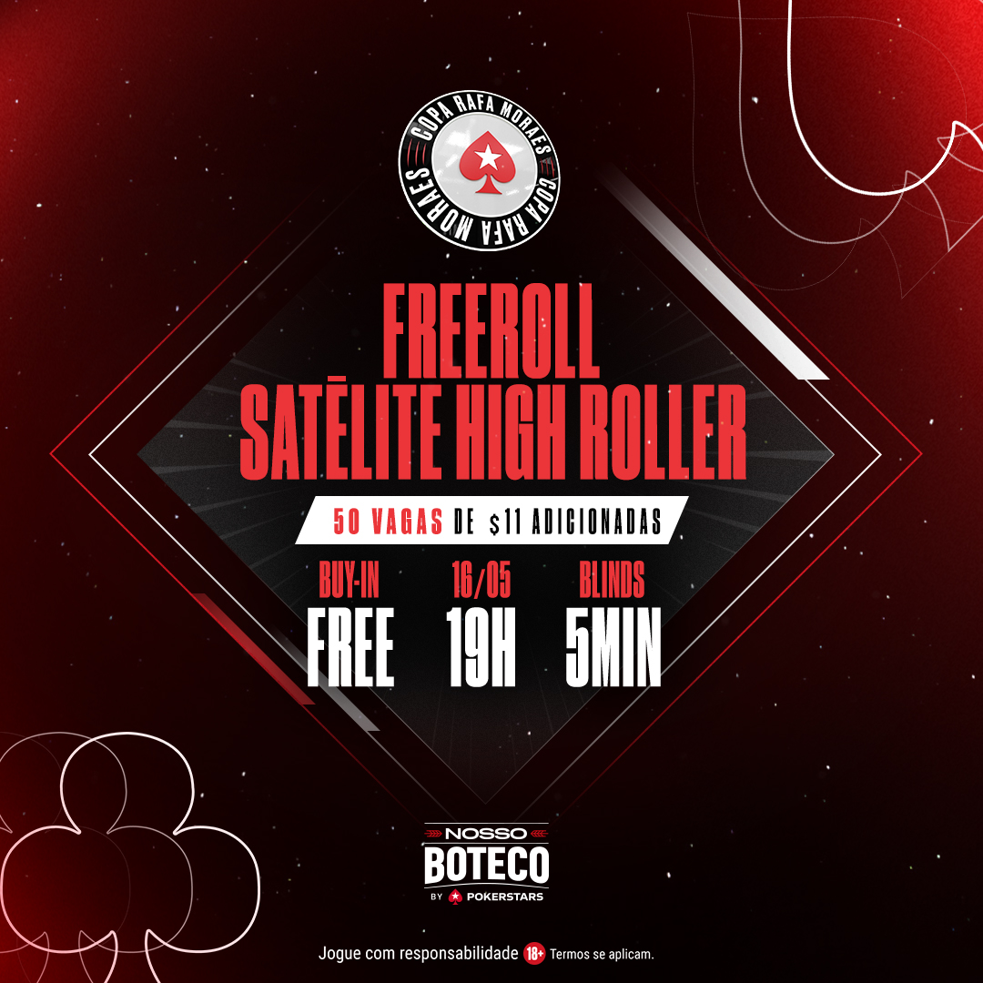 Rafael Moraes on Twitter: "Dose dupla hoje na Copa Rafa Moraes, galera! Satélite freeroll pro ...