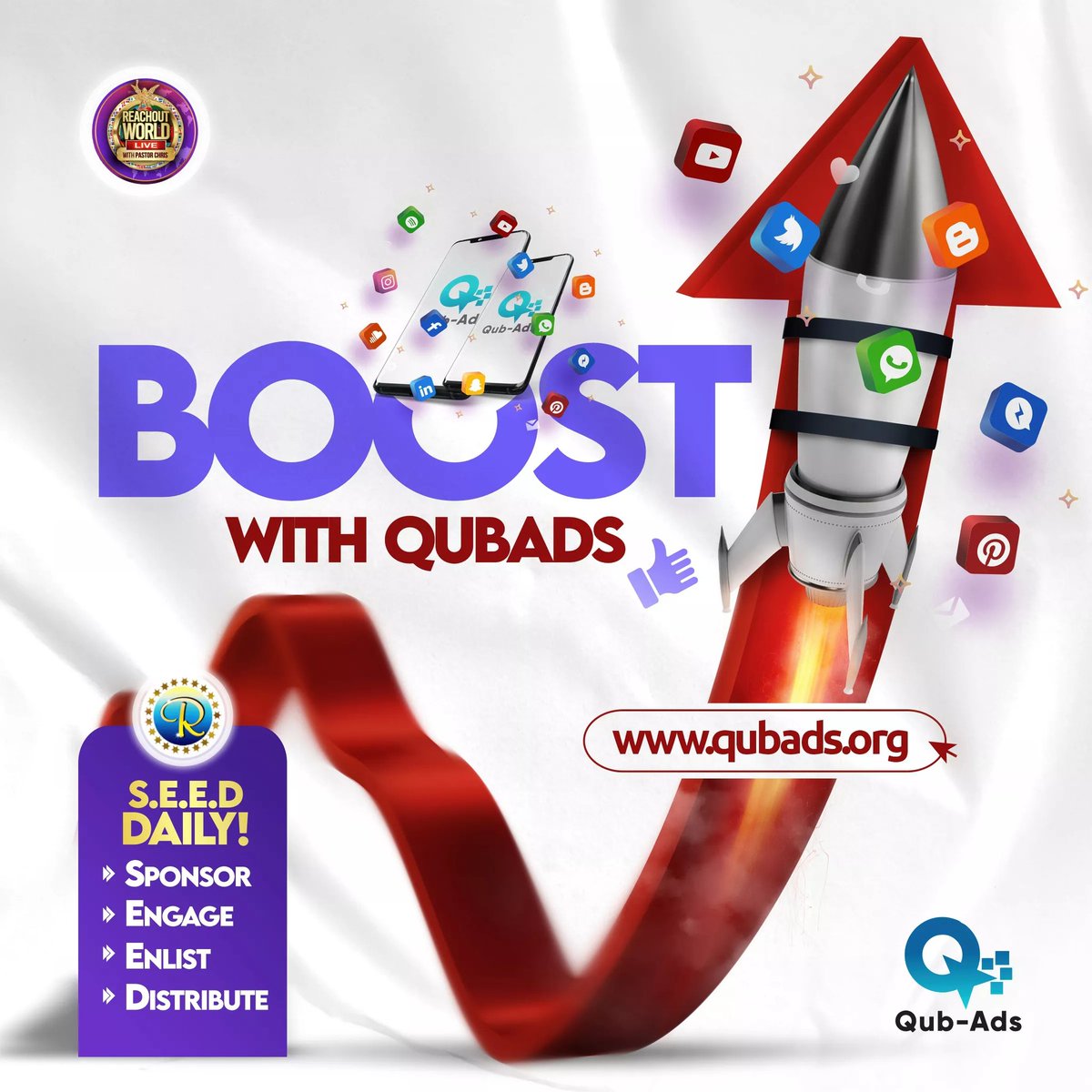 Rhapsody of Realities Daily Devotional on Twitter: "𝐁𝐎𝐎𝐒𝐓 𝐘𝐎𝐔𝐑 𝐎𝐍𝐋𝐈𝐍𝐄 𝐑𝐄𝐀𝐂𝐇 𝐖𝐈𝐓𝐇 𝐐𝐔𝐁-𝐀𝐃𝐒 ️ https ...