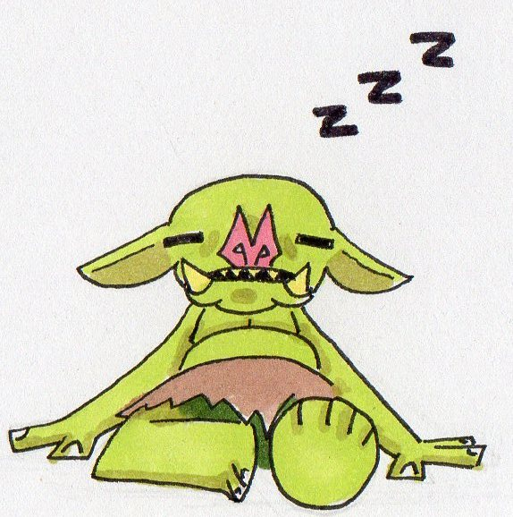 Goblin posting on Twitter: "goodnight everyone 😴"