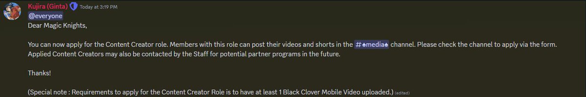 Black Clover Mobile - News on Twitter: "[Official Content Creator Application] In the official ...