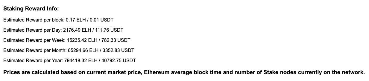 Elhereum Network on Twitter: "What is Elhereum Staking ? This is how much you can earn now with ...