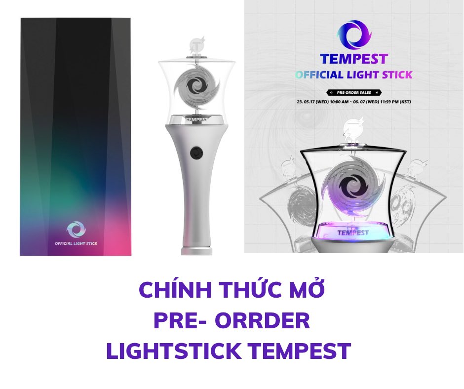 HANBINvn - Tempest Vietnamese Fanbase 🇻🇳 on Twitter: "[UPDATE] PRE-ORDER LIGHT STICK TEMPEST ...