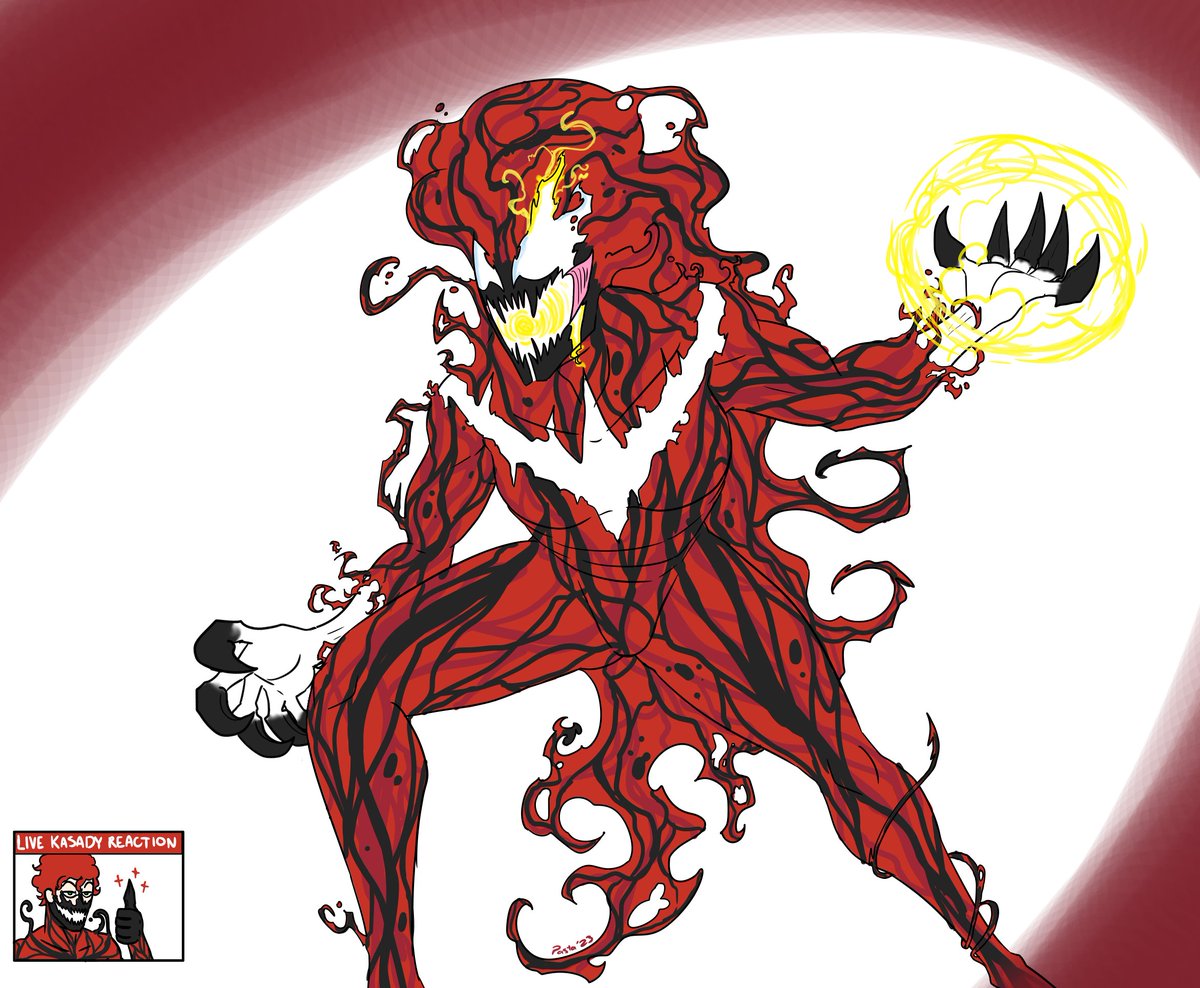 fun fact: the carnage symbiote, by splitting off pieces of himself, can ...