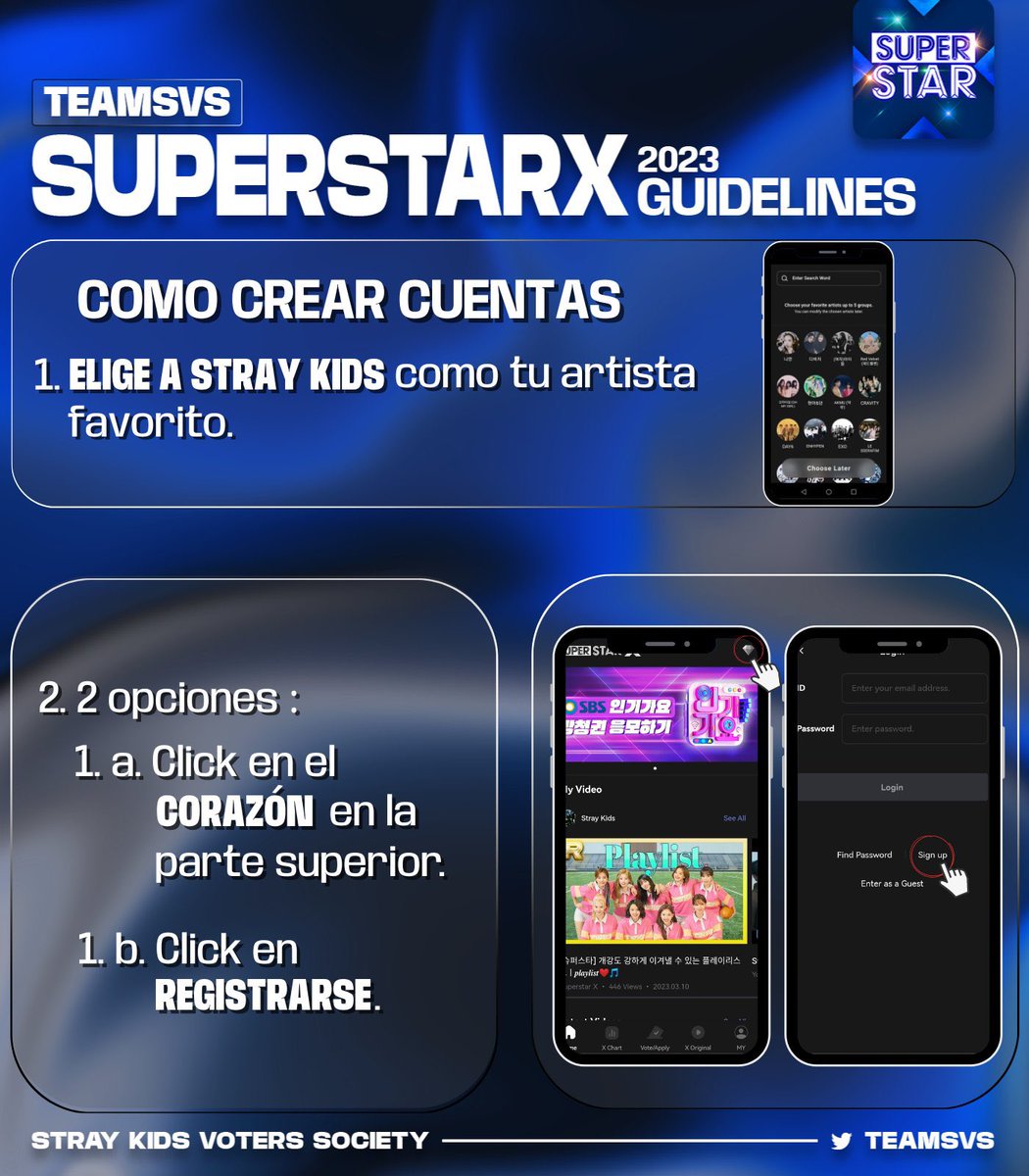 SKZ Info Esp ★★★★★ on Twitter: "Tutorial en Español de SUPERSTARX (1/3)👇"