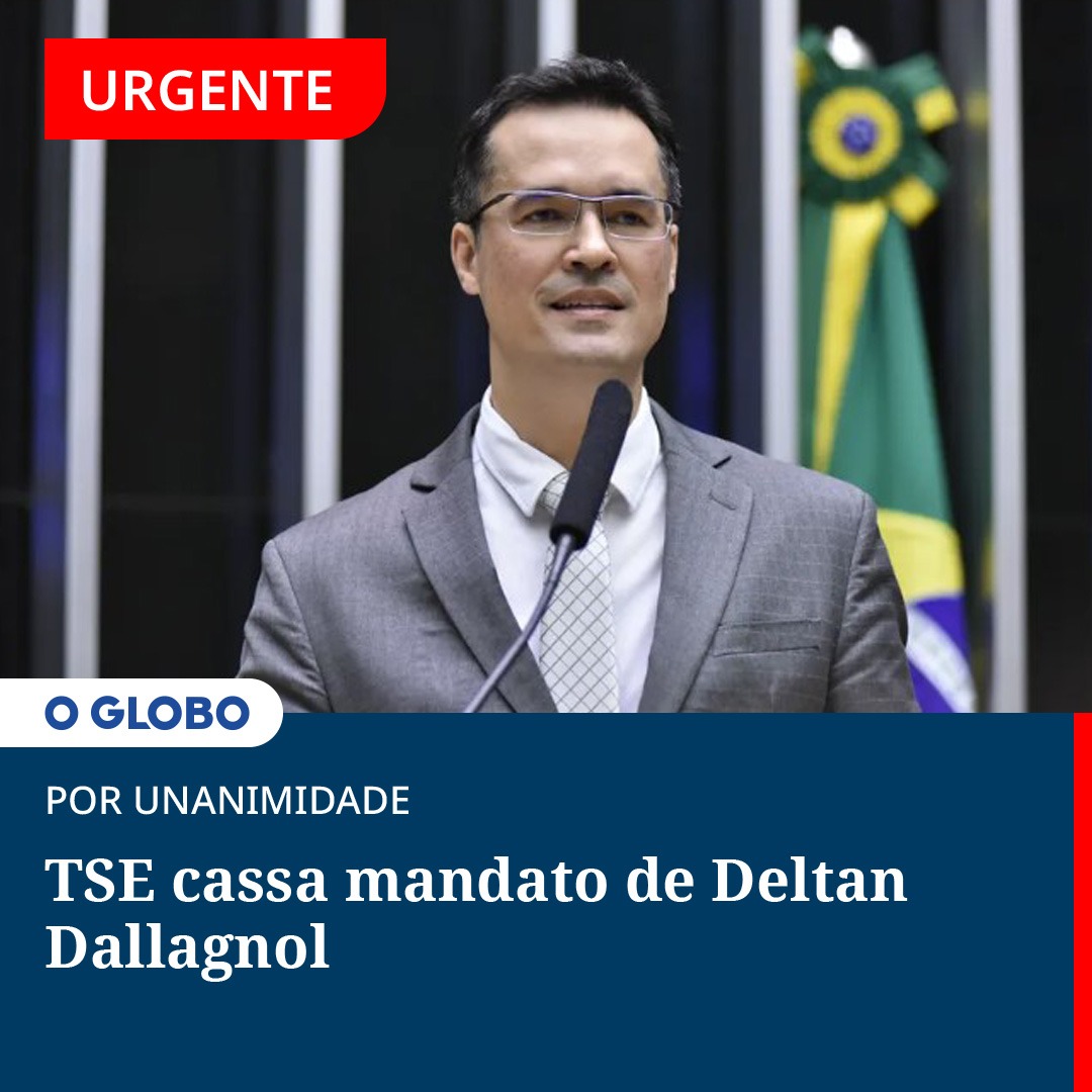 Jornal O Globo on Twitter: "TSE cassa mandato de Deltan Dallagnol http://glo.bo/434ekeD"