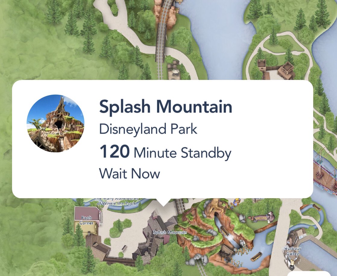 Disneyland Splash Mountain Map