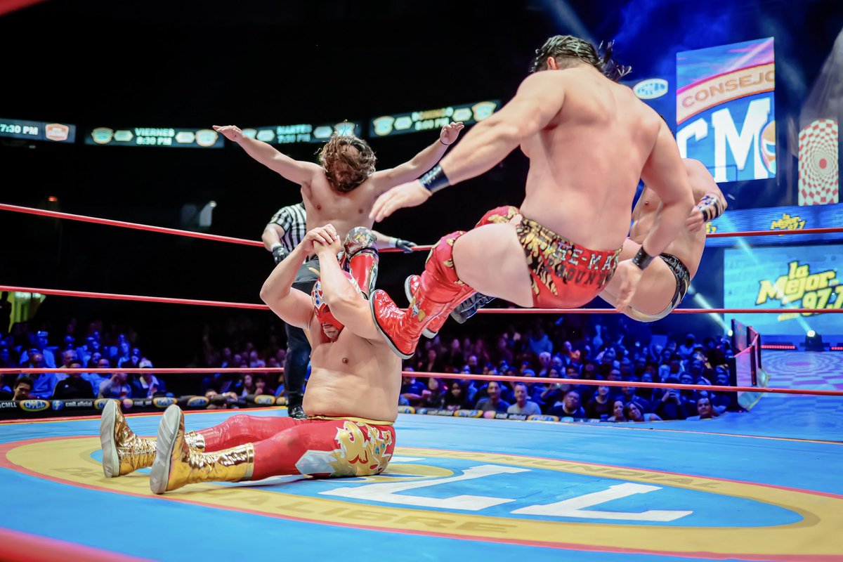 Lucha Libre CMLL on Twitter: "Volador Jr. y Valiente formaron alianza con El Faraón que Rige ...