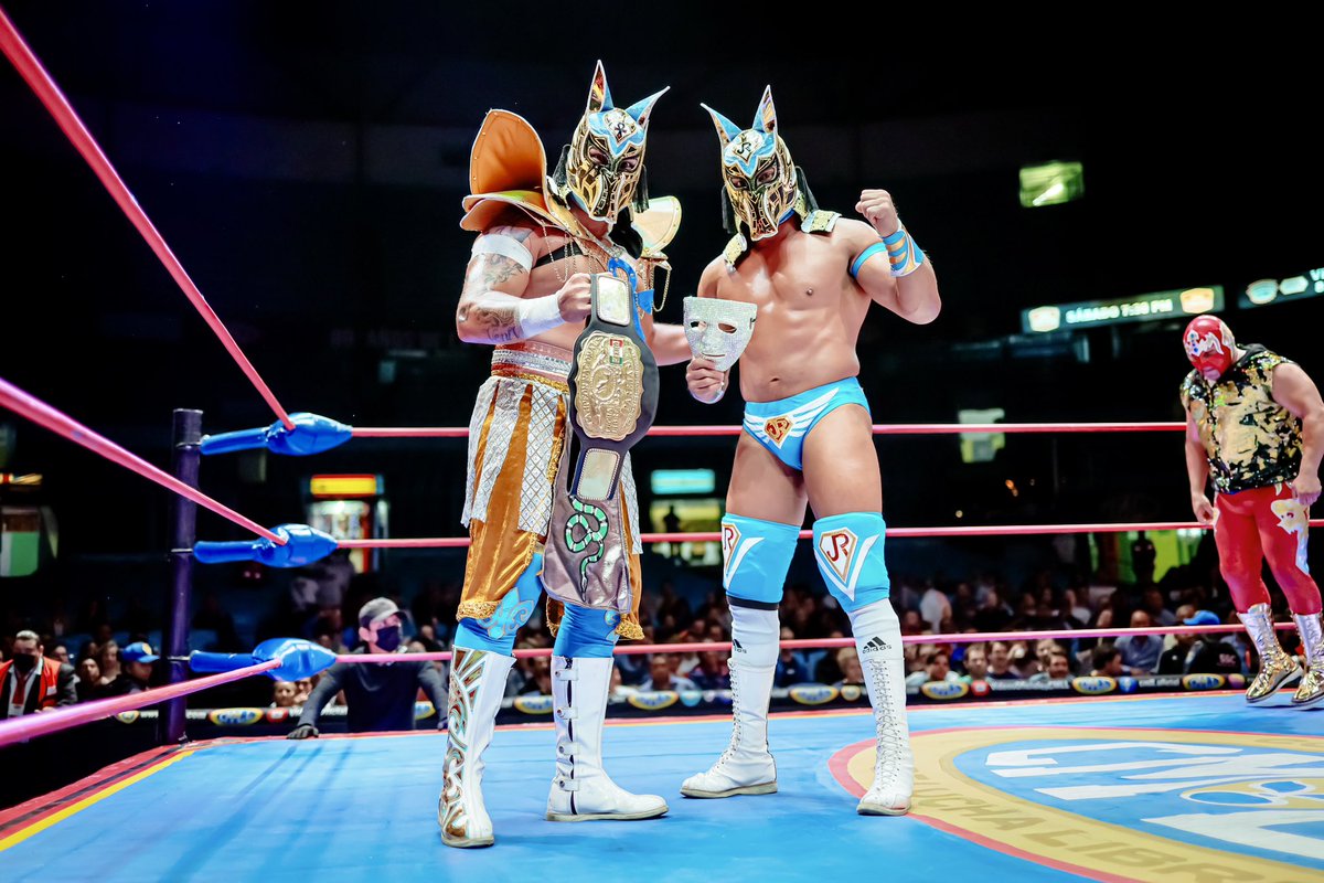 Lucha Libre CMLL on Twitter: "Volador Jr. y Valiente formaron alianza con El Faraón que Rige ...