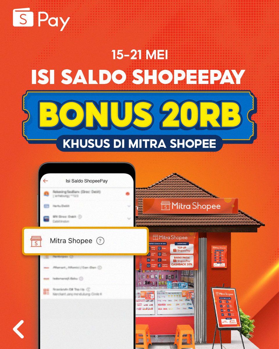 ShopeePay Indonesia on Twitter: "LARI LARIIII!!!🏃‍♂️🏃‍♂️🏃‍♂️ Lari ke mitra favorit kamu terus ...