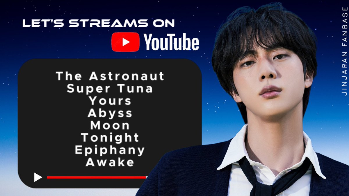 JINJAPAN FANBASE🧑‍🚀🚀💫 on Twitter: "[#JinMusic] YouTubeストリーミングをお願いします🎶 The Astronaut MV 🔗 http ...