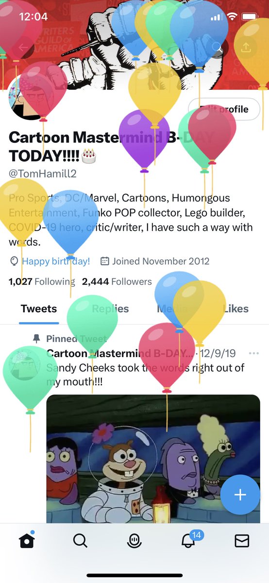 Cartoon Mastermind B-DAY TODAY!!!!🎂 on Twitter: "BALLOONS!!!!😃😃😃🥳🥳🥳🥳🥳🥳🥳🎂🎂🎂🎂🎂🎂🎈🎈🎈🎈"