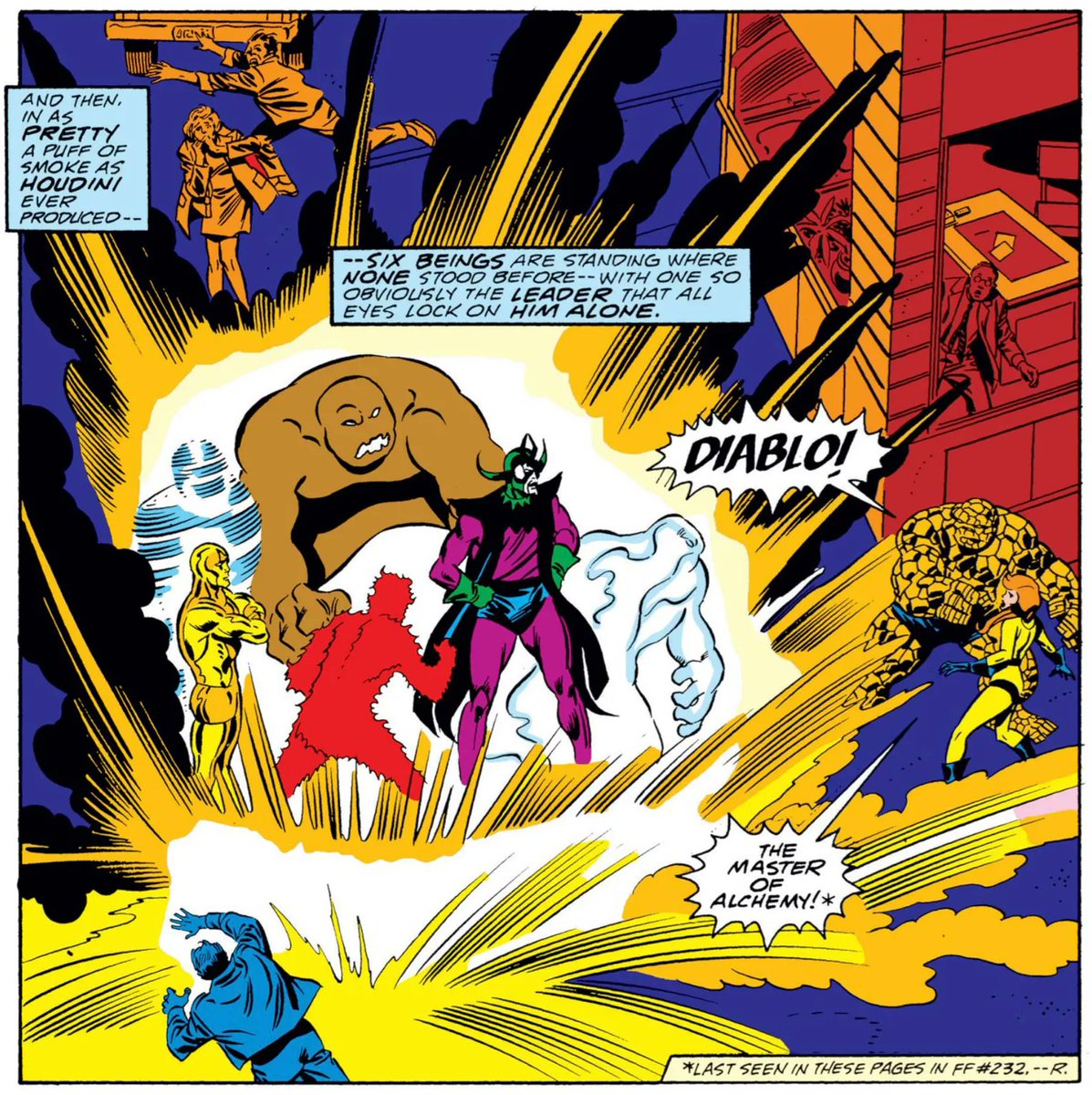 Marvel Daily Art on Twitter: "While Ben is talking with Crystal, Diablo attacks with his team of ...