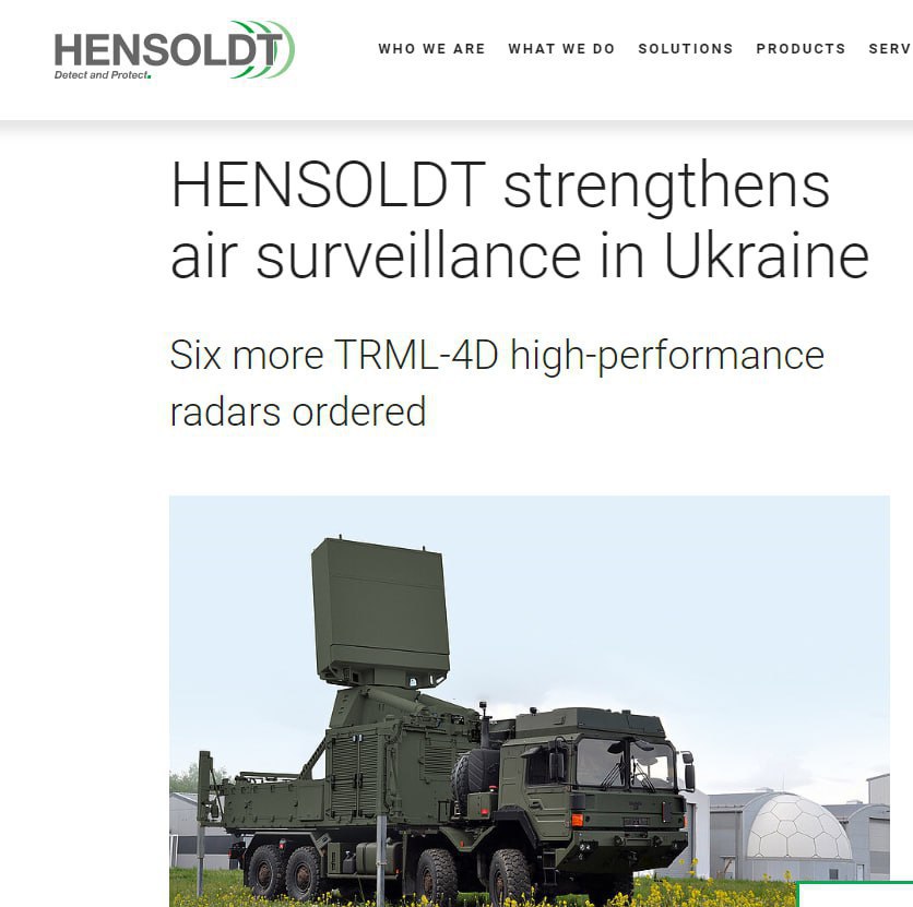 Spriter on Twitter: "Germany plans to manufacture 6 more TRML-4D radar systems and transfer them ...