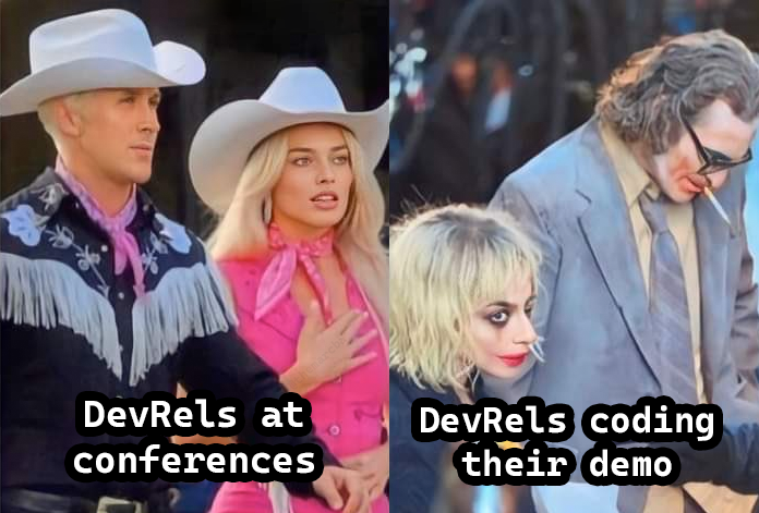 Marc Backes on Twitter: "DevRels at conferences VS DevRels coding their demo https://t.co ...