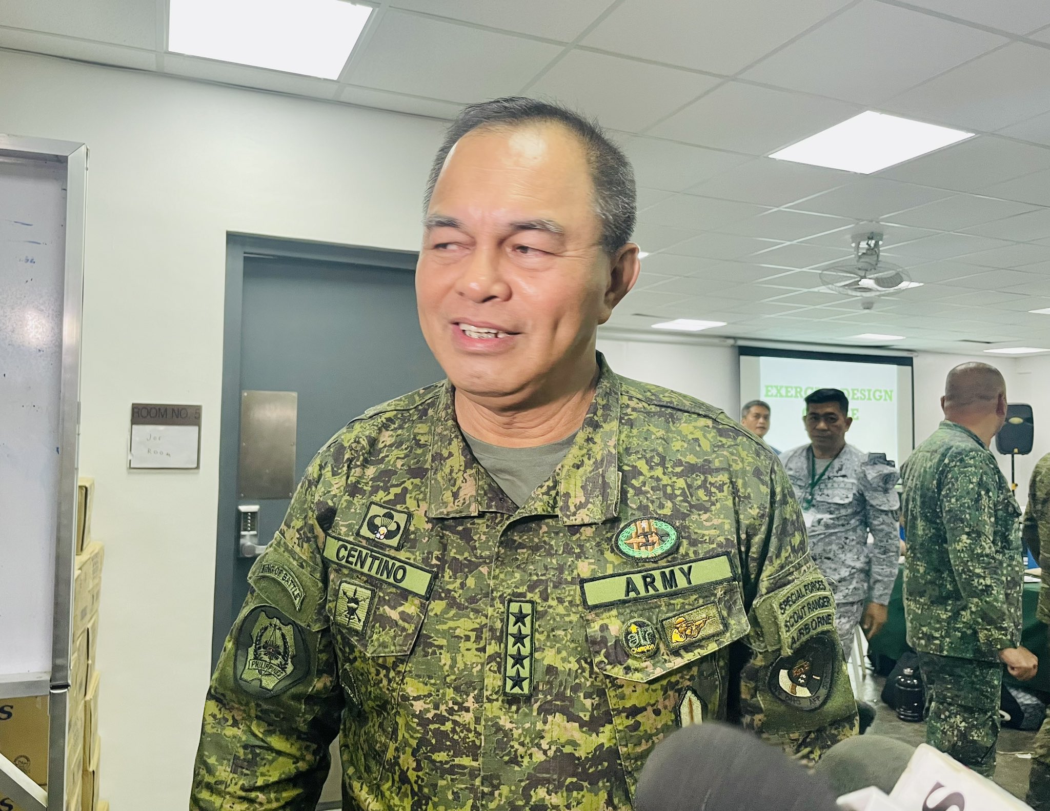 ABS-CBN News on Twitter: "LOOK: AFP chief of staff Gen. Andres Centino inspects the ongoing ...