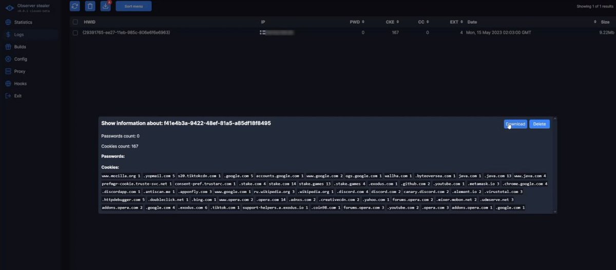 Group-IB Threat Intelligence on Twitter: "The log contains compromised info about passwords ...
