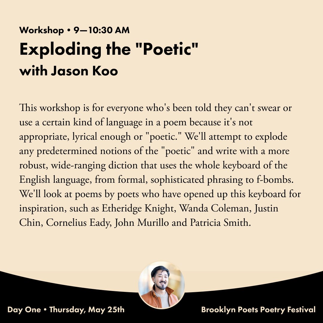 Brooklyn Poets on Twitter: "Ever been told you can't swear or use a ...