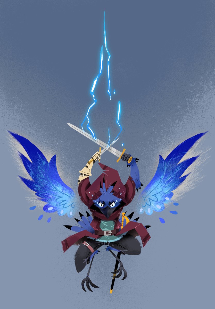 ダンデ「Blue Jay Kenku rogue #dnd #dndcharacter」|Revujoのイラスト