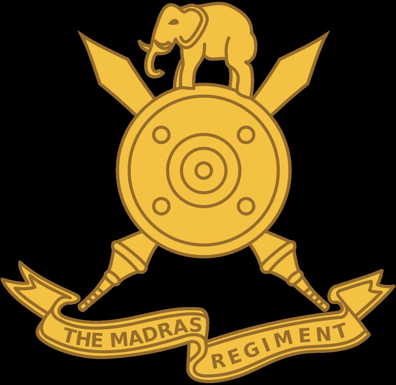 Madras Regiment Logo NEW DELHI, INDIA JANUARY 26: A Contingent Of