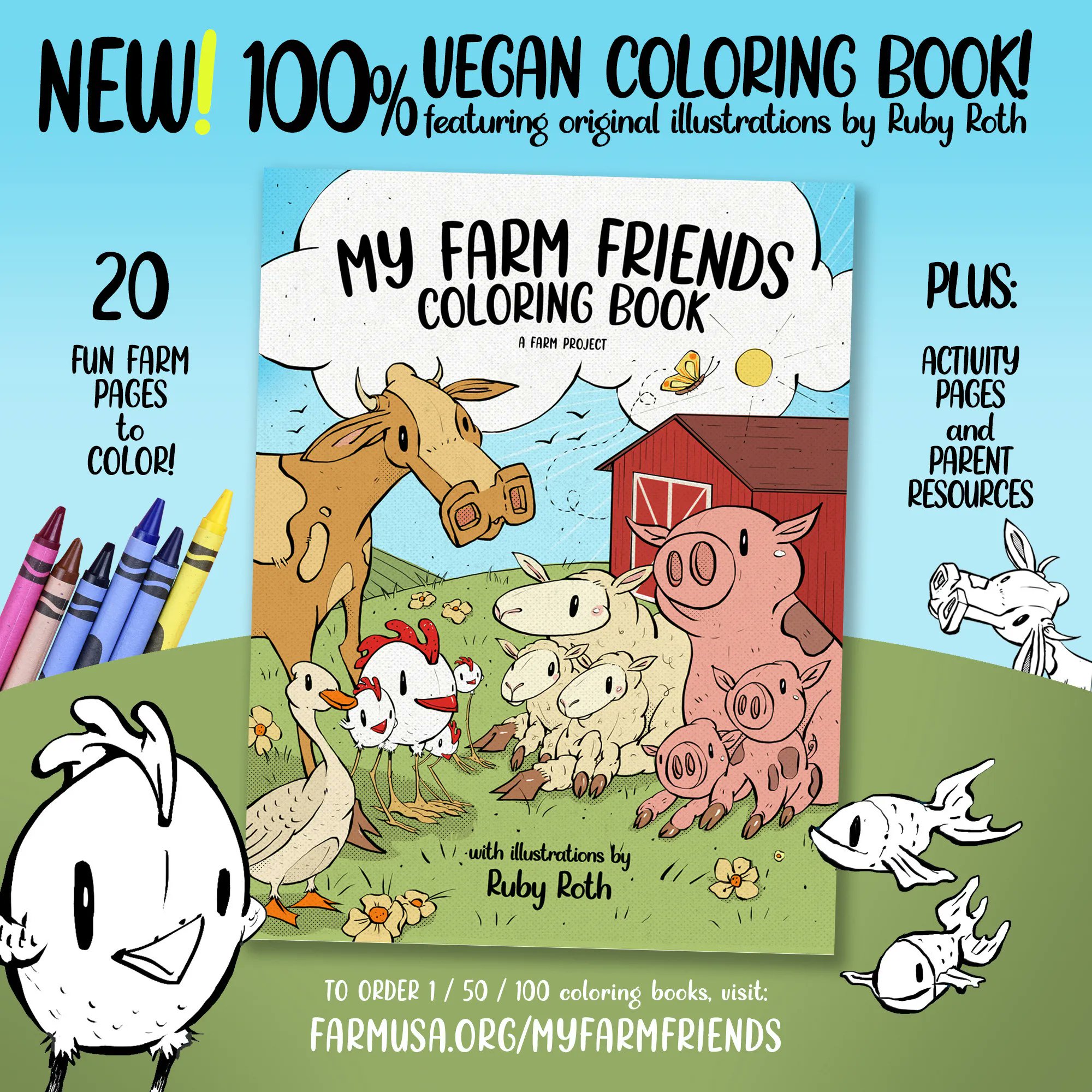 FARM Animal Rights Movement on Twitter: "NEW from celebrated illustrator @ruby_roth & available ...