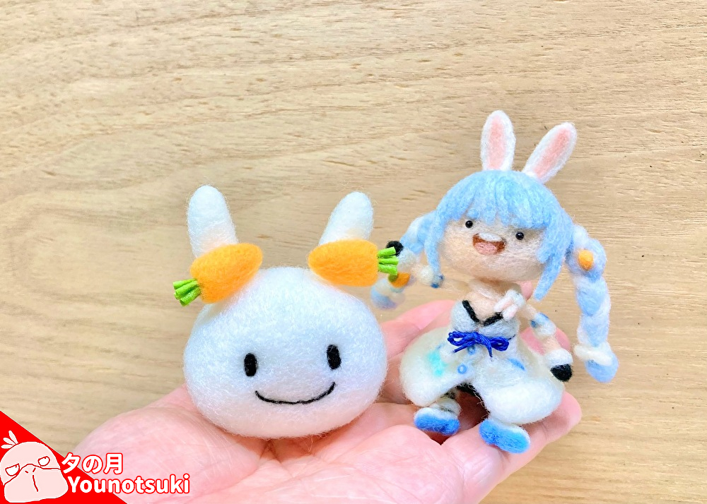 青森のフェルトニキ夕の月フェルト工房 On Twitter ぺこらーと 羊毛フェルトで野ウサギ完成😆 前ぺこーらも作ってたので一緒に投稿👍 【兎田ぺこら ファンアートホロライブ二次