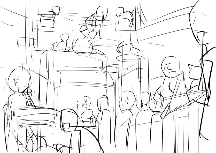 「描く時期間違えた気がするwip 」うめこぶちゃ＠C103土曜東ラ22aの漫画