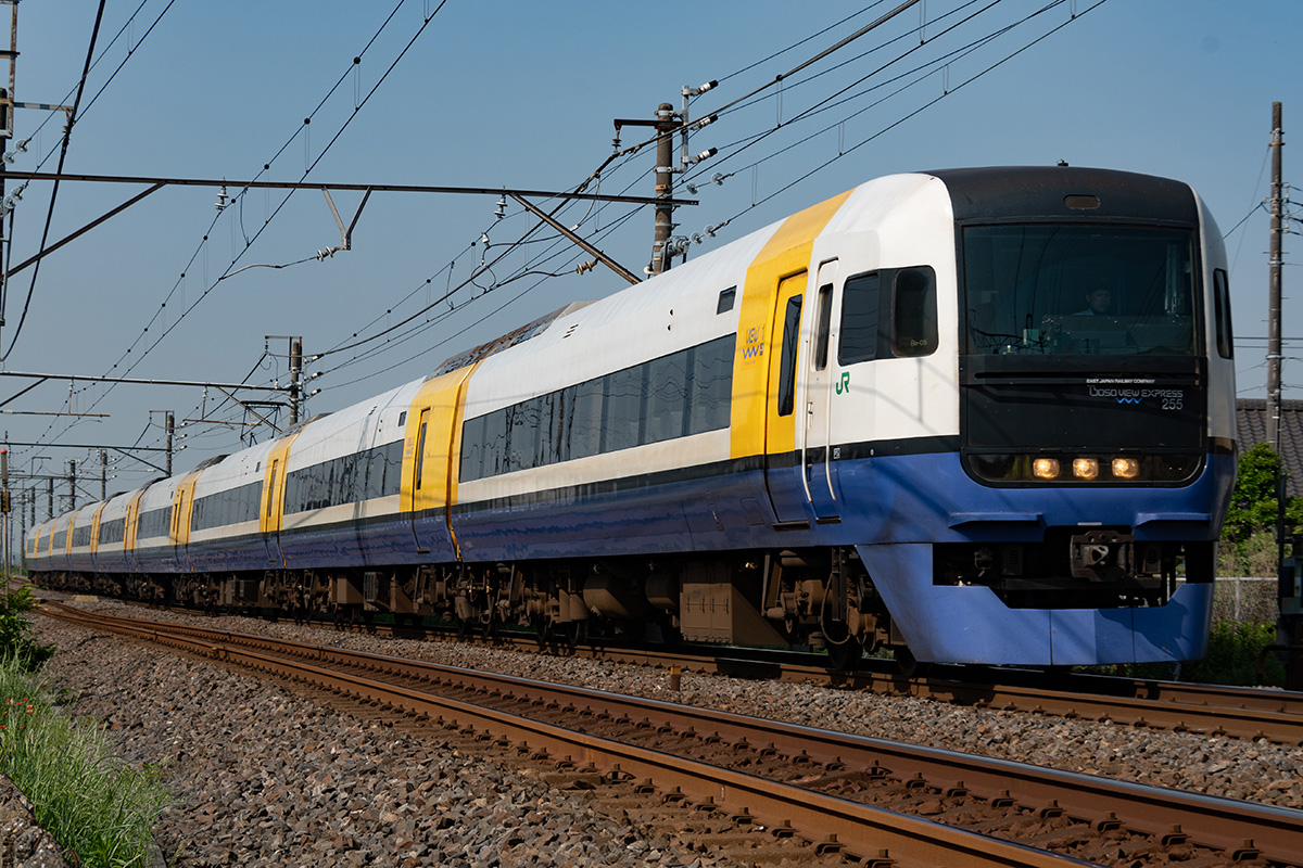 600C on Twitter: "2023年5月17日 1004M E257系マリNB-16編成 特急さざなみ4号、 1006M 255系マリBe-05編成 特急さざなみ6号。 朝の内房線"