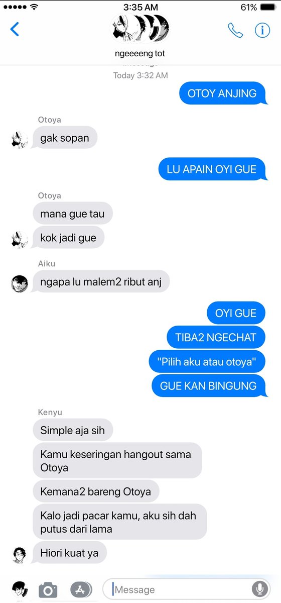 CR KRM MENFESS ️ on Twitter: "-bllkarya // bxb , krho , tabiori , karasu x hiori ーーーー "Pilih Kak ...