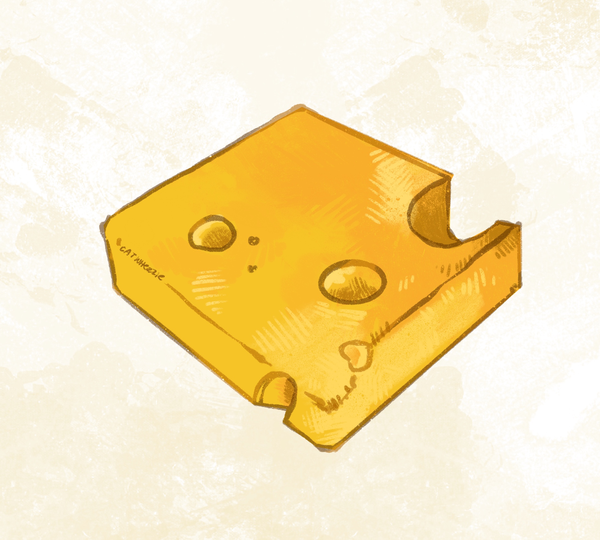 Cheese Slice Drawing