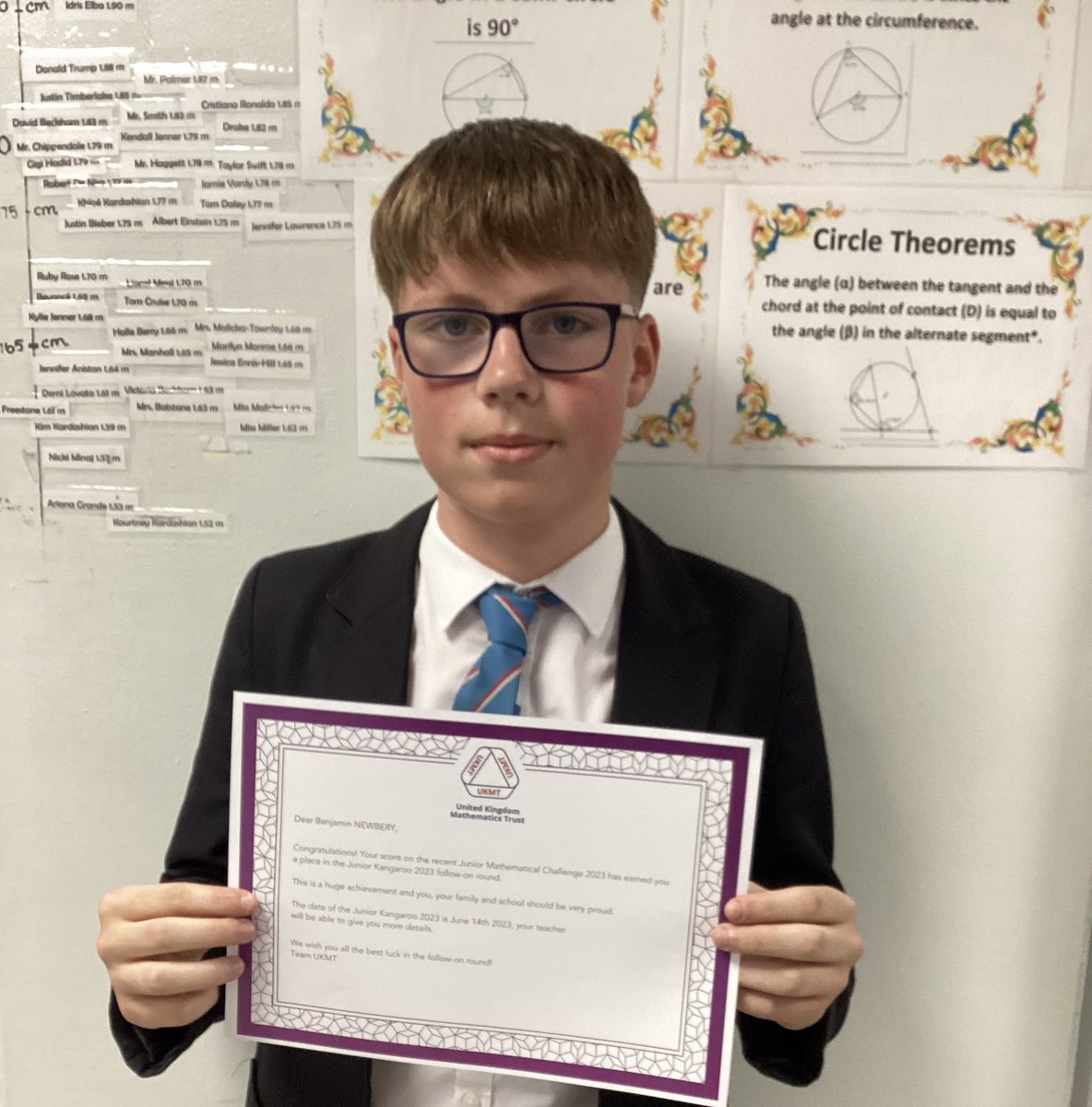 Long Field Spencer Academy on Twitter: "Well done to Ben who sat the UKMT (UK Mathematics Trust ...