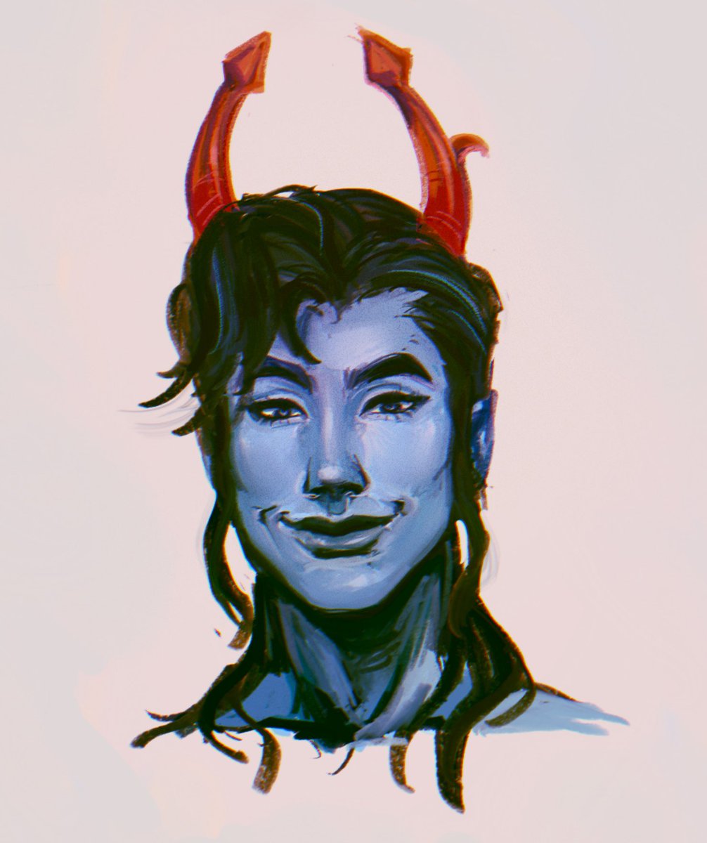 ciro😈🧛🏻‍♂️🦇 on Twitter: "i love doing painterly portraits and funny expressions"