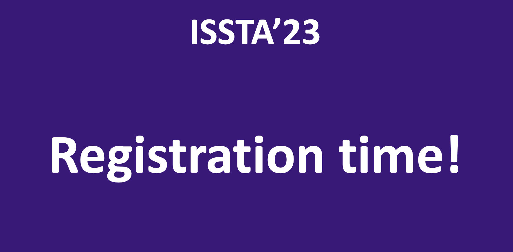 ISSTA Conference (@issta_conf) / Twitter
