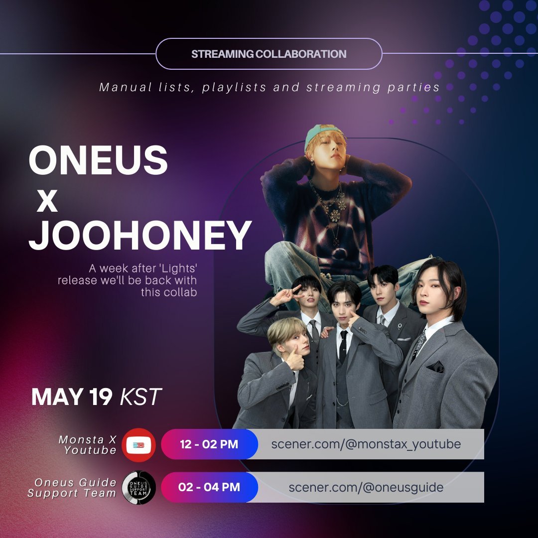 ONEUS GUIDE SUPPORT TEAM (fan account) on Twitter: "[🤝] STREAMING COLLABORATION Enjoy great ...