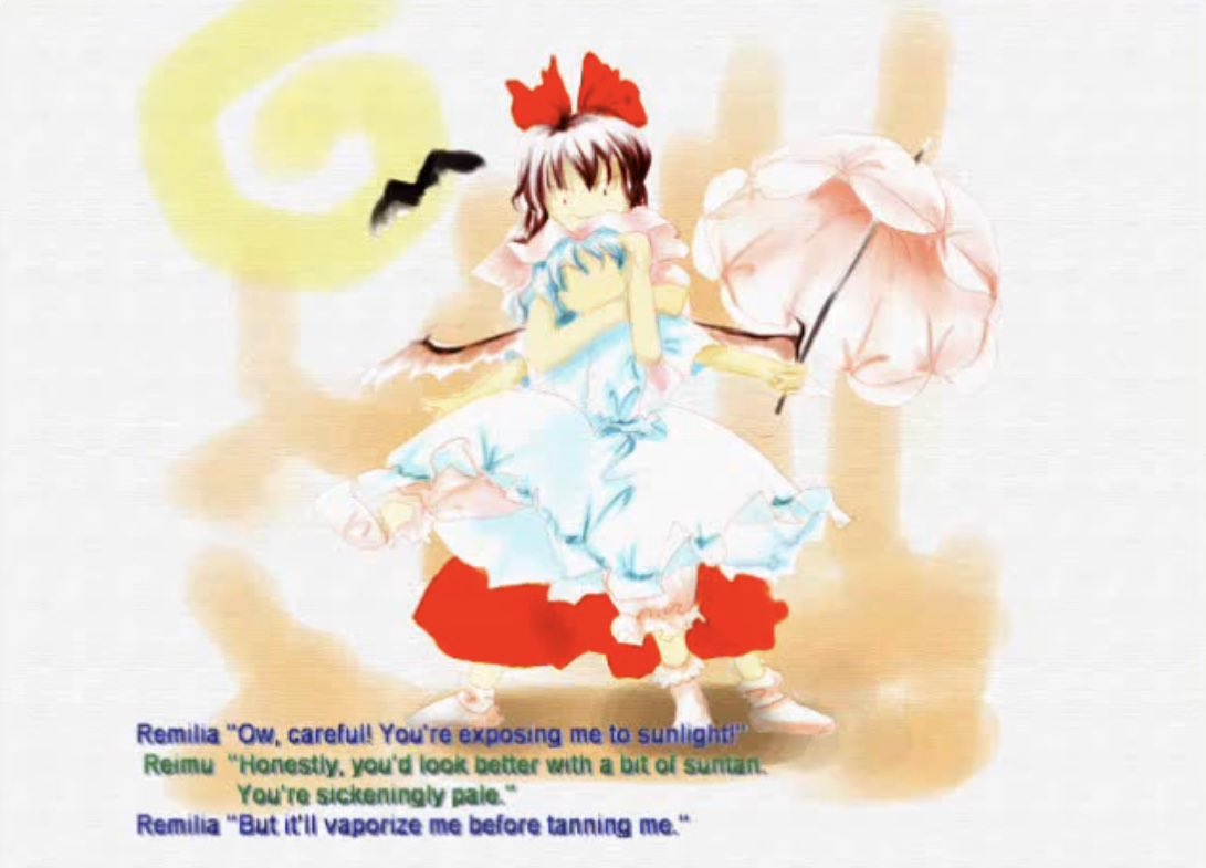 🐀 emi 🐀 birthday in 8 days! on Twitter: "remilia: *hugs reimu from behind* reimu: *puts remilia ...