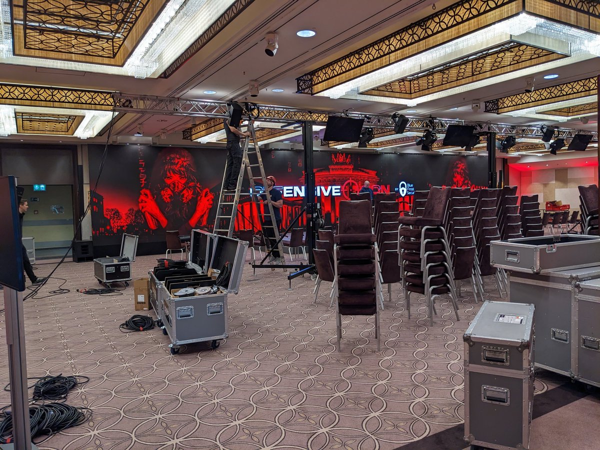 offensivecon on Twitter: "Setup running on time! #OffensiveCon23"