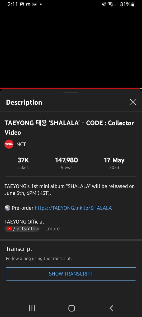C'arra | 🌹 TOLO SHALALA on Twitter: "TAEYONG 태용 "SHALALA" CODE - Collector vid 🔗http://youtu.be ...