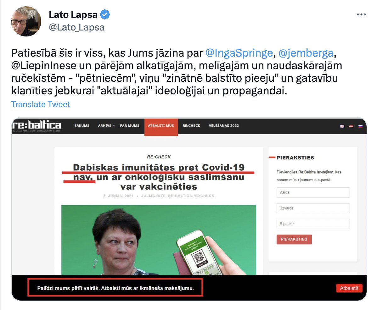 Inga Springe on Twitter: Inga Springe on Twitter:
