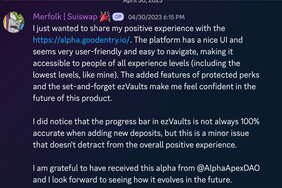 Good Entry on Twitter: "🚨 We challenged our community members to BREAK our platform 😱 Our GOOD ...