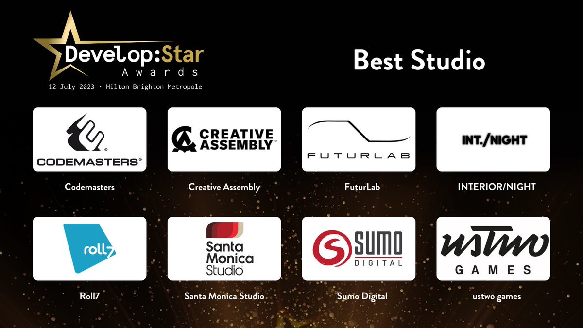 Creative Assembly on Twitter: "We've been shortlisted at this year's @developconf 's Develop ...