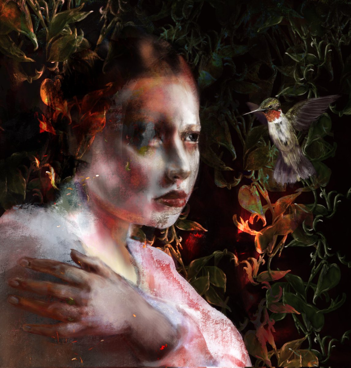 𝐆𝐎𝐕 on Twitter: "RT @lostmywaystudio: I love to paint moody portraits! Left: "Daughter of Chaos ...