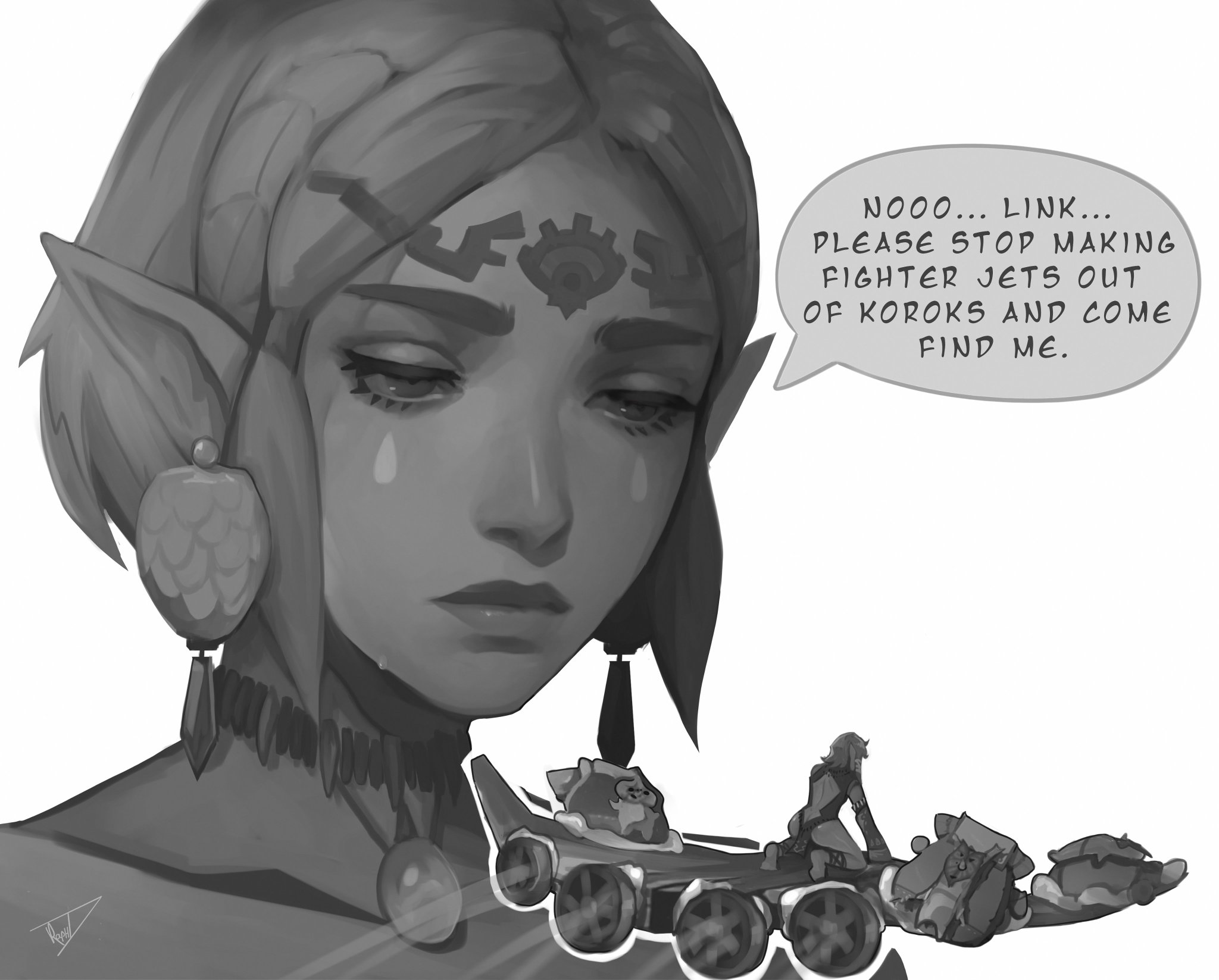 Raph on Twitter: "Quick TOTK Sketch #Zelda https://t.co/4Te9ZL2P8D" / Twitter