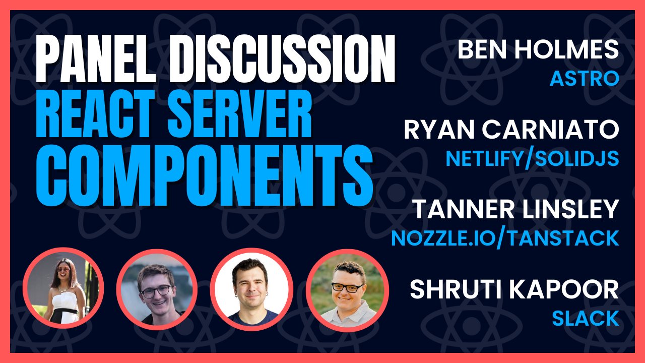 Reactathon on Twitter: "You've likely heard the case for React Server Components from the core ...